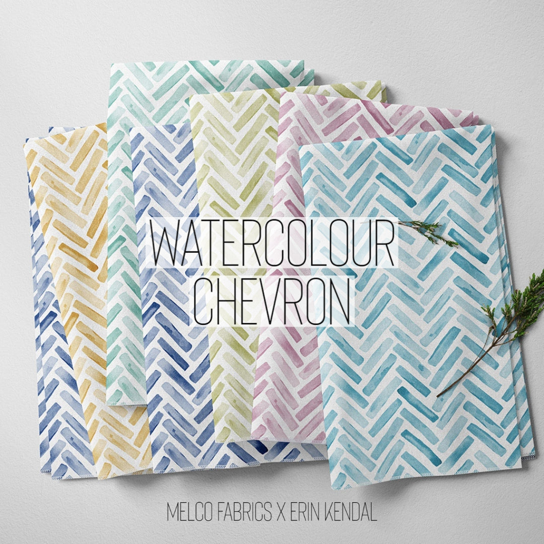 SHOP NOW | Watercolour Chevron Fabric Collection | Melco – Melco Fabrics