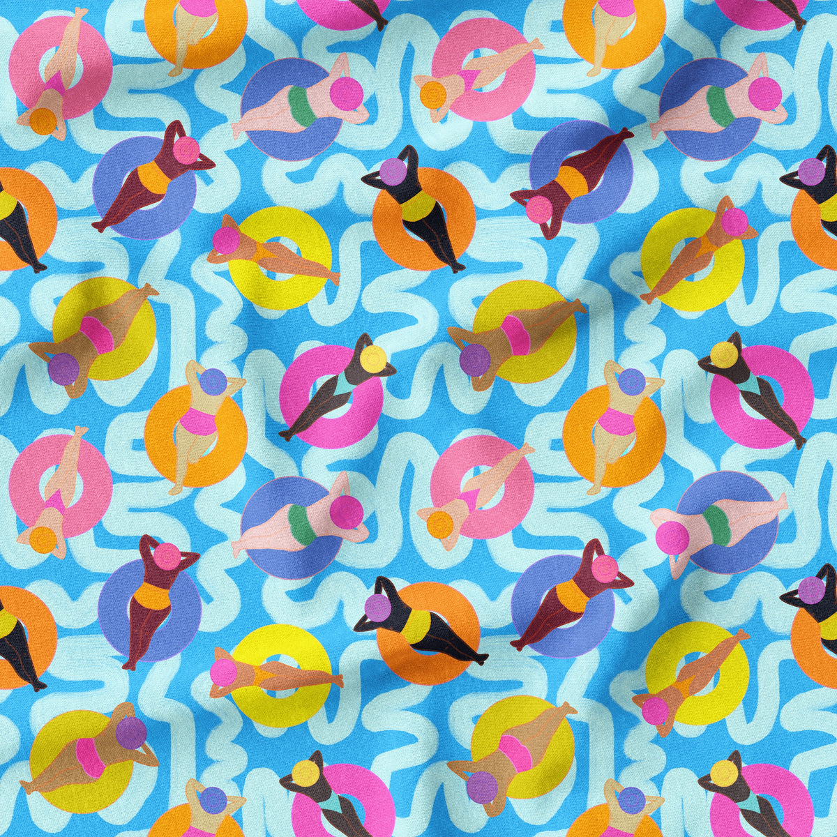 Beach Babes Fabric by Arty Meets Party | Melco Fabrics AU