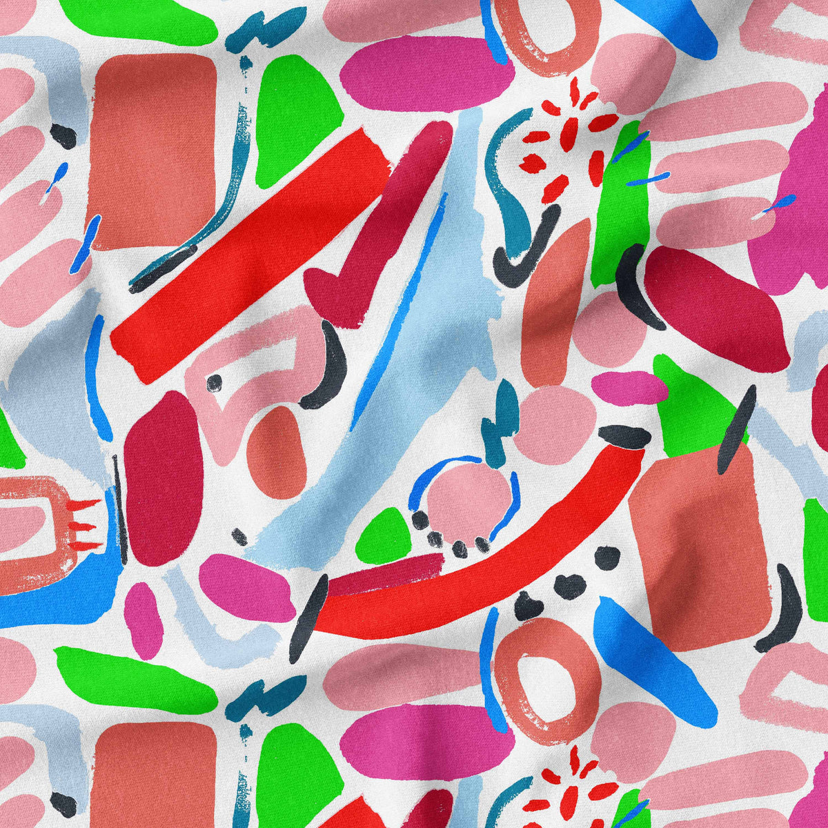 Bright Fun Abstract Fabric - Shop Online – Melco Fabrics