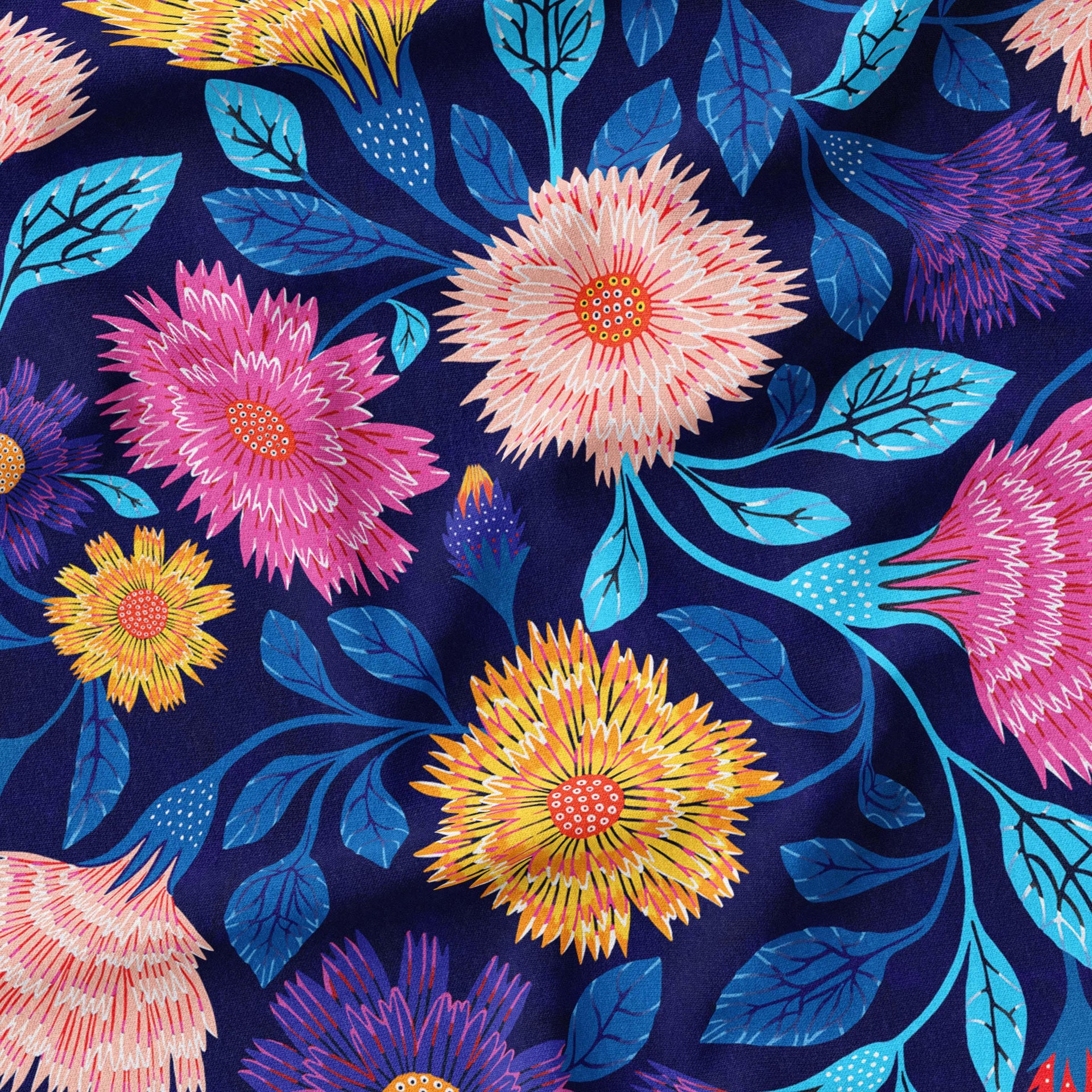 BUY Summer Bright Floral Fabric | Online Shop Australia – Melco Fabrics