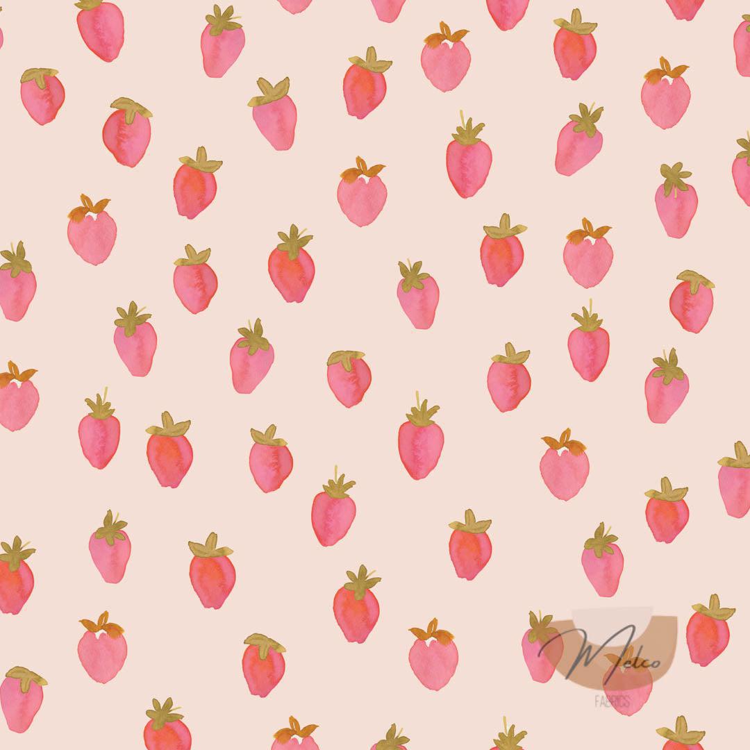 Cute Strawberry Fabric - Shop Online – Melco Fabrics