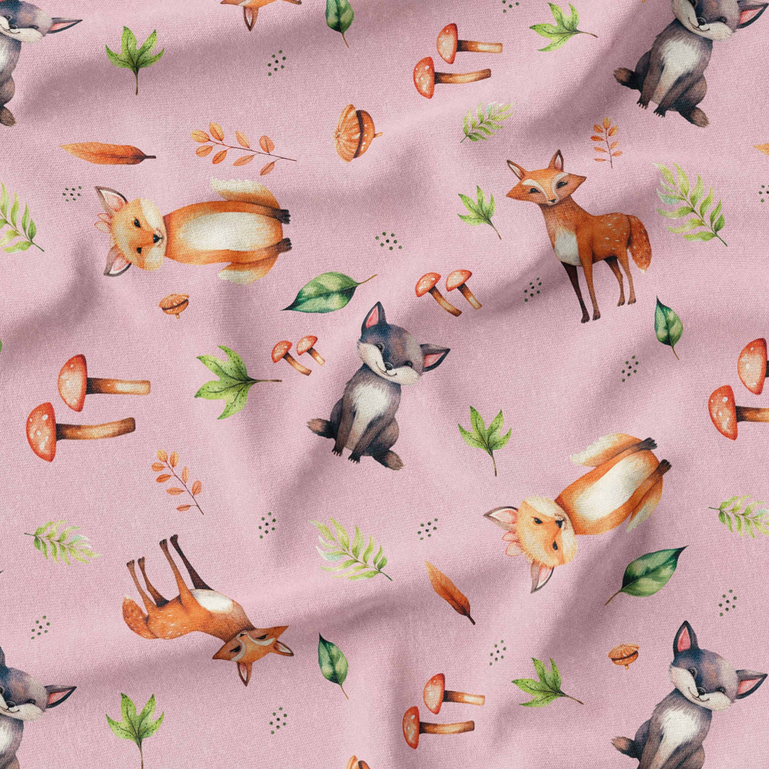 Woodland Animals Fabric - Woven & Knit – Melco Fabrics