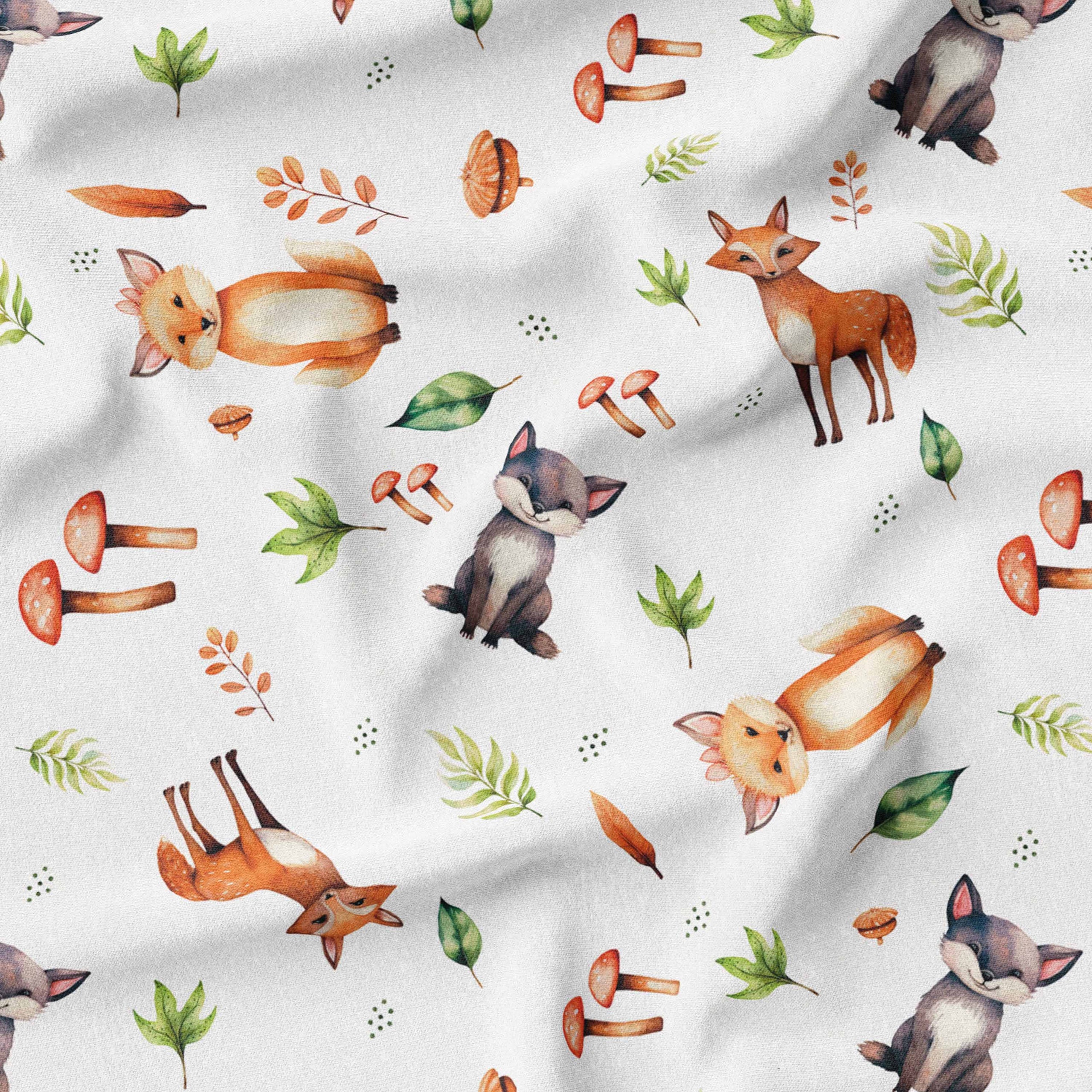 Woodland Animals Fabric - Woven & Knit – Melco Fabrics