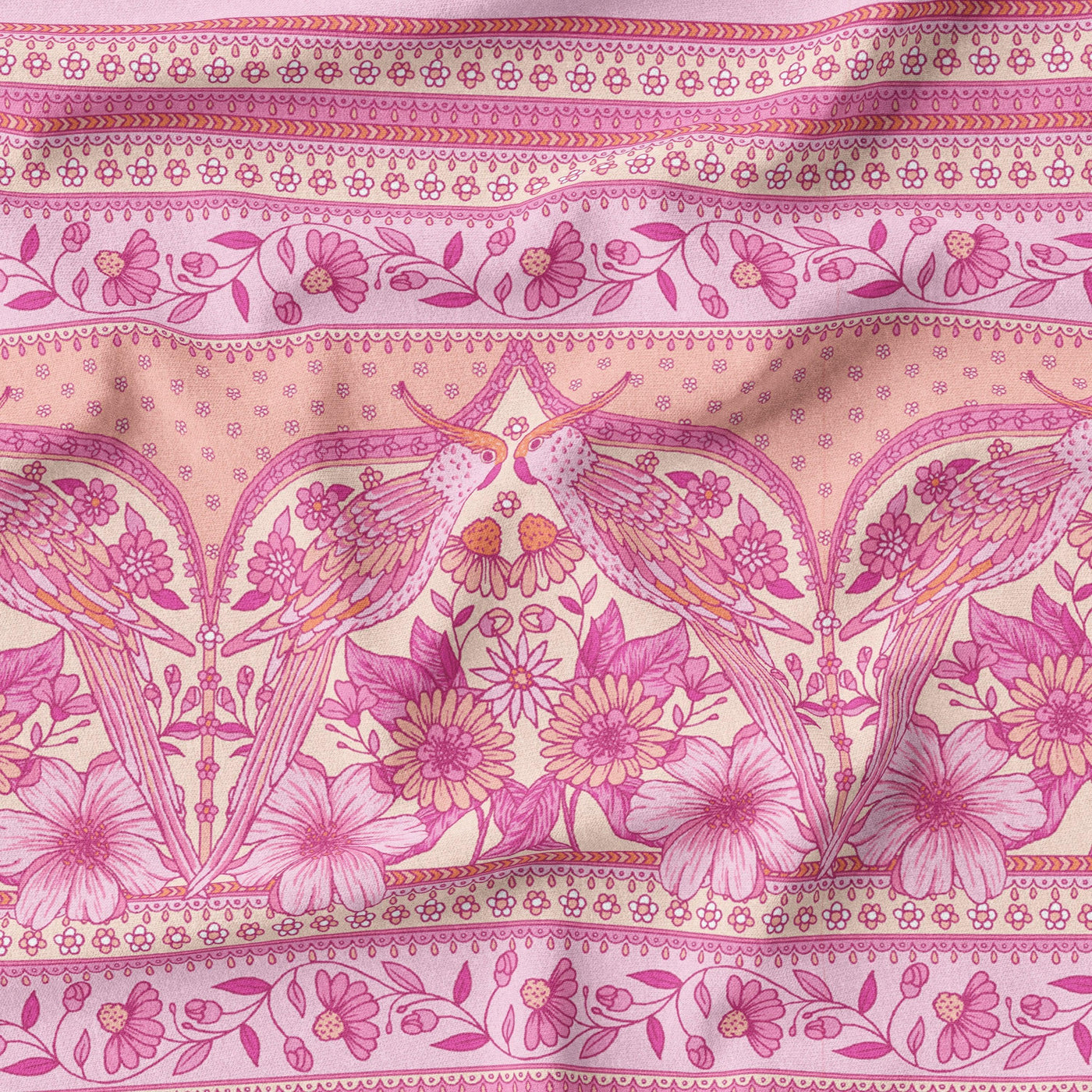 Bohemian Designer Border Print Fabrics - Ethical & Custom | Melco ...