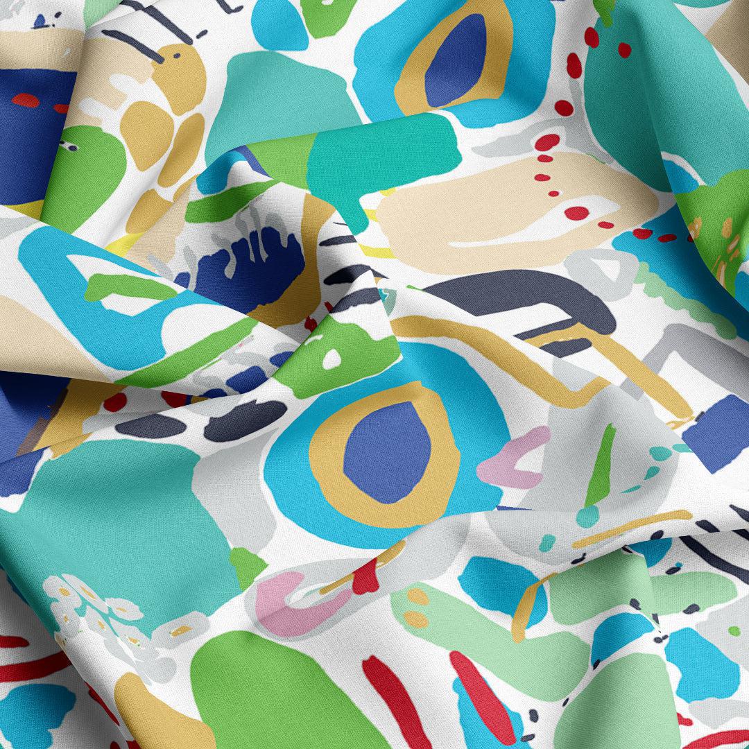 Abstract Fabric - Custom Printed in Australia - Multiple Colourways ...